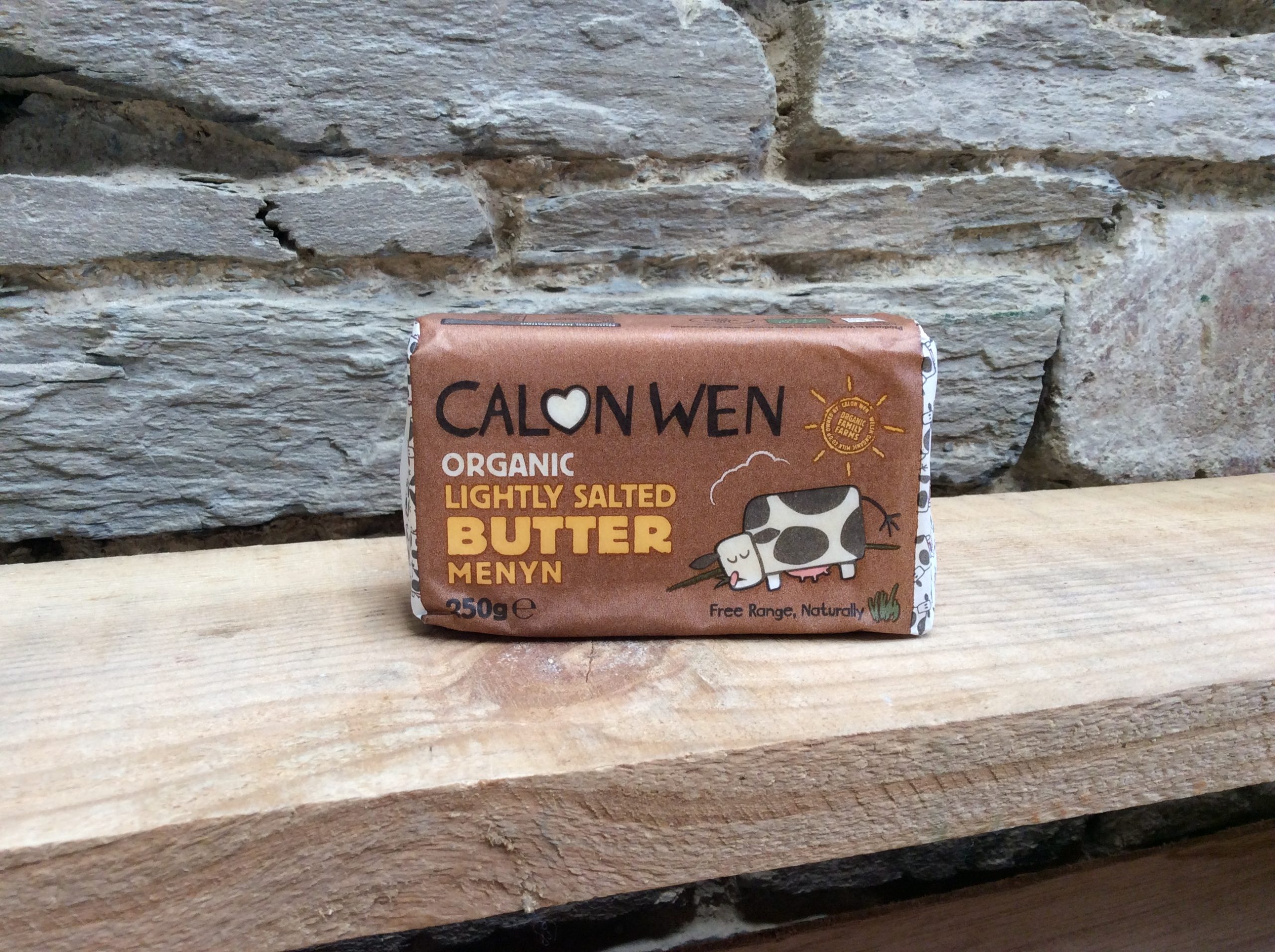 Calon Wen. Organic Lightly Salted Butter. 250g – Siop Y Pentre